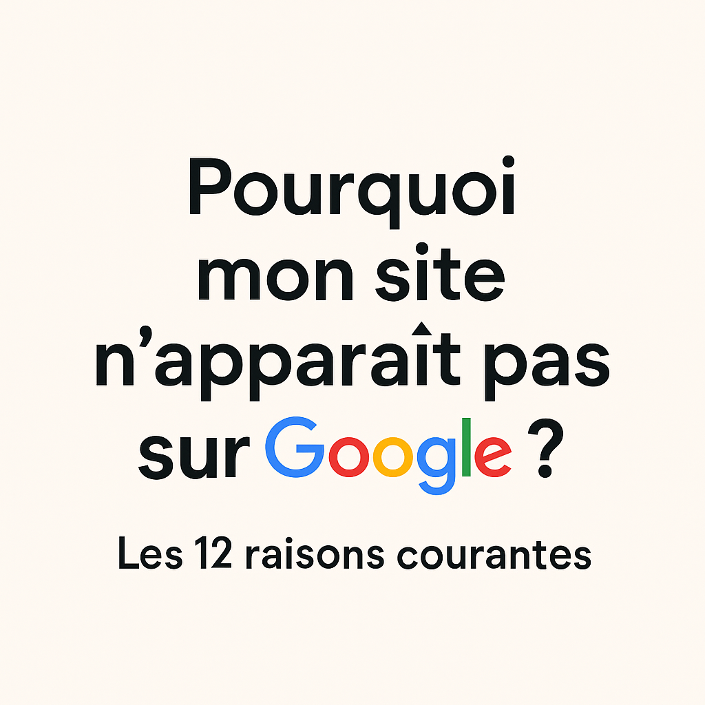 Pourquoi mon site n’apparaît pas sur Google ? | AGMC